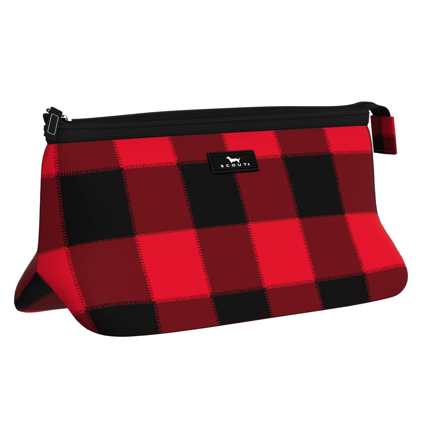 Tight Lipped Makeup Bag - Flanel No 5 Pattern | SCOUT Bags